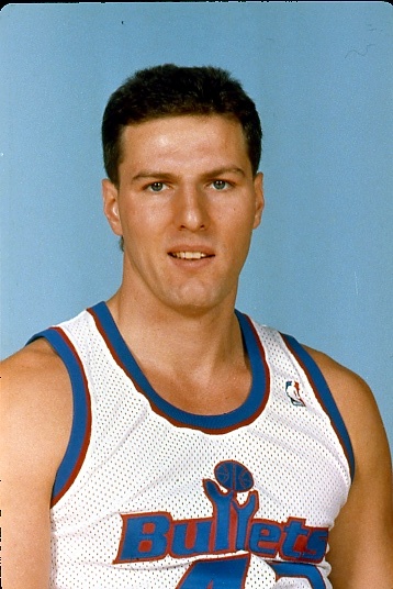 Dave Feitl - 1988-89 NBA Color Photo Slide - Washington Bullets