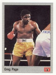 Greg Page - AW Boxing Card #30