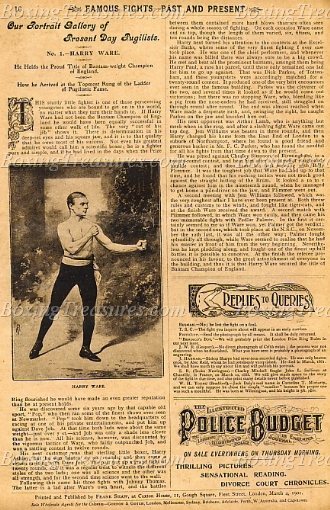 Harry Ware - Boxing Archive Print - c. 1901