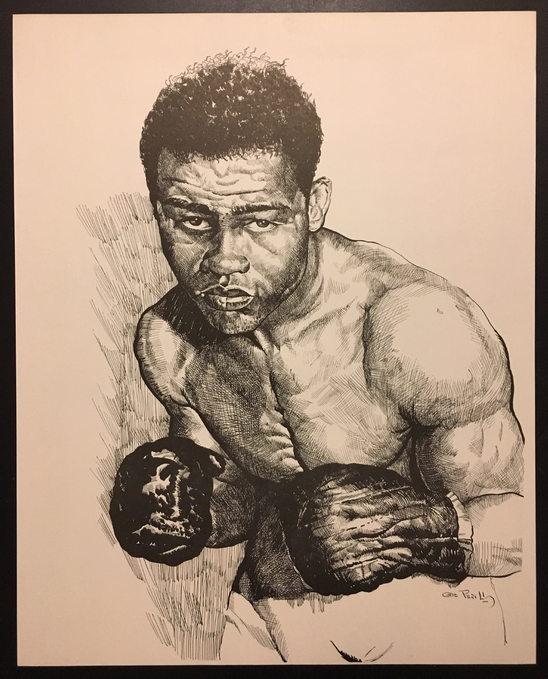 Joe Louis Drawing