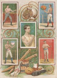 John L. Sullivan, Charlie Mitchell, Jem Smith, Jake Kilrain & Nonpareil ...