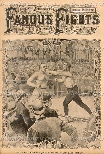 John L. Sullivan vs. Jake Kilrain - Bare-Knuckle Boxing Archive Print