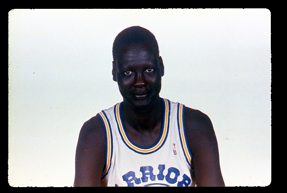 Manute Bol - 1988-89 NBA Color Photo Slide - Golden State Warriors