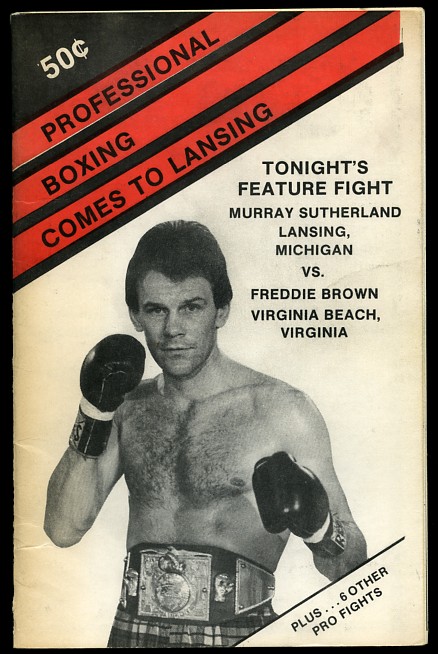 Murray Sutherland vs. Fred Brown - Boxing Program - 1981