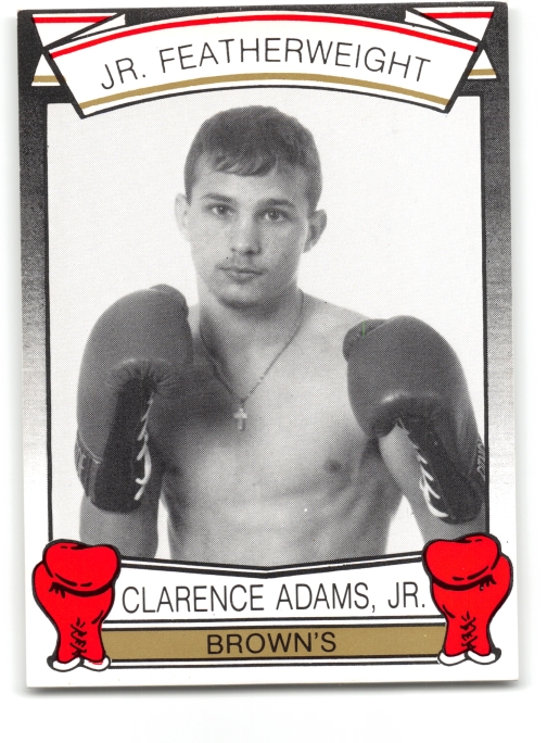 Clarence "Bones" Adams 1992 Brown's Boxing Card