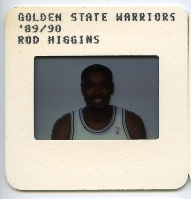 Rod Higgins - 1989-90 NBA Color Photo Slide - Golden State Warriors