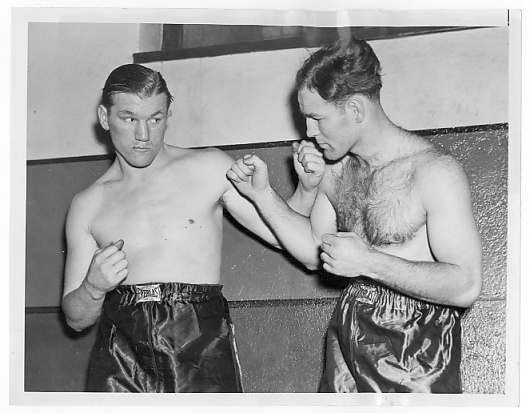 Tommy Farr & Red Burman - Vintage Photograph - 1939