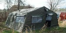 Expandable US military tent