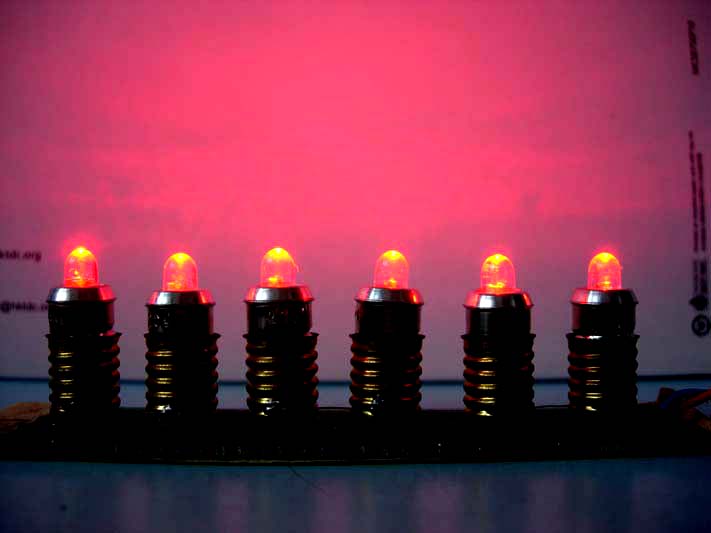 #222 Red LED Bulb (Pack of 100)