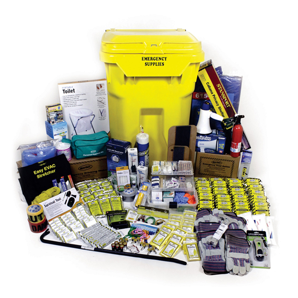 20 Person Deluxe Commercial Disaster Emergency Kit on WHEELS