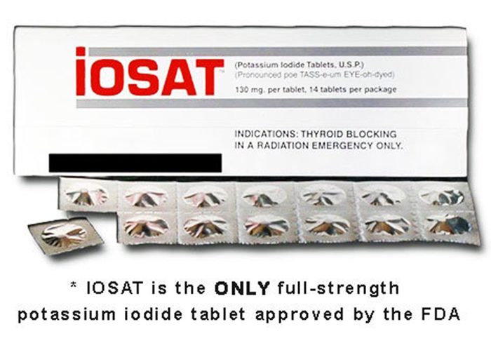 IOSAT Potassium Iodide Tabs For Radiation Emergency 2 pack minimum ...