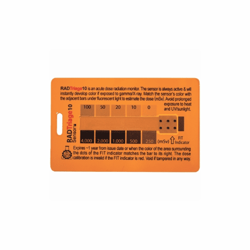 RADTriage50 Military Grade Instant Radiation Alert Detector Fits in ...
