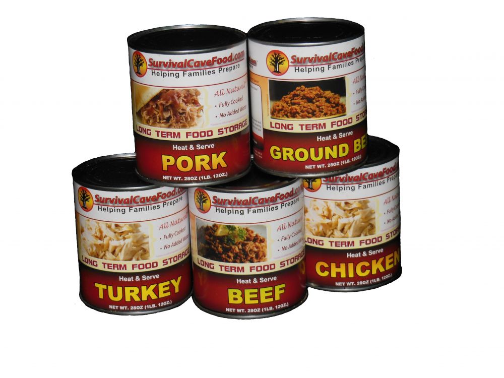 Survival Cave Canned Meat Pallet MIX 1/4 -1/2 or FULL Pallet ...