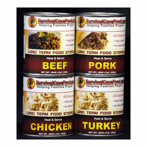 Survival Cave Meats 28 oz. can By The Can | Homefront Emergency