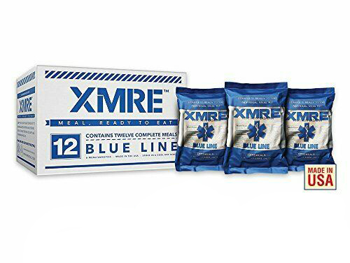 XMRE BLUE LINE - Case of 12 MRE Meals Assorted Menus | Homefront Emergency