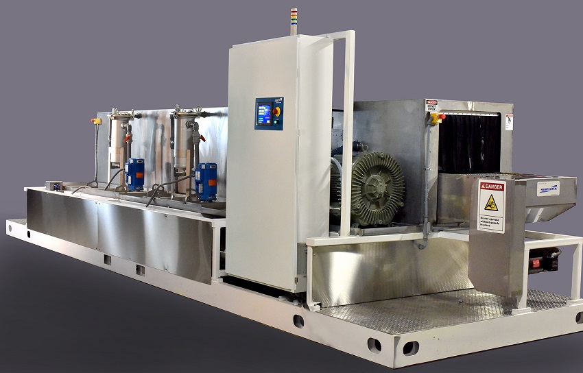 32 Inch Conveyor parts washer, through washer, tunnel washer with ...