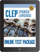 CLEP® Spanish Language Online Test Package