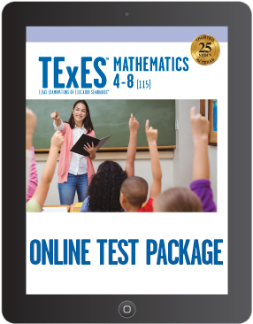 TExES Mathematics Grades 4-8 (115) Online Test Package