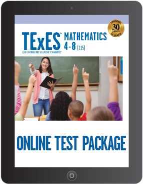 TExES Mathematics Grades 4-8 (115) Online Test Package