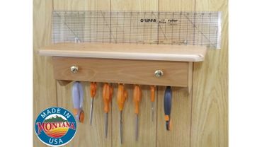 QUILTING RULER HOLDER, WALL MOUNTED