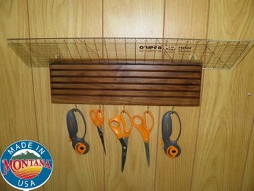 QUILTING RULER HOLDER, WALL MOUNTED