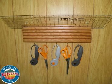 QUILTING RULER HOLDER, WALL MOUNTED