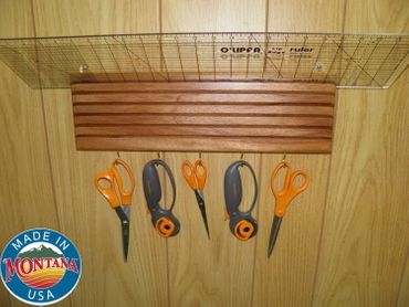 QUILTING RULER HOLDER, WALL MOUNTED