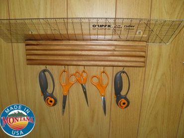 QUILTING RULER HOLDER, WALL MOUNTED