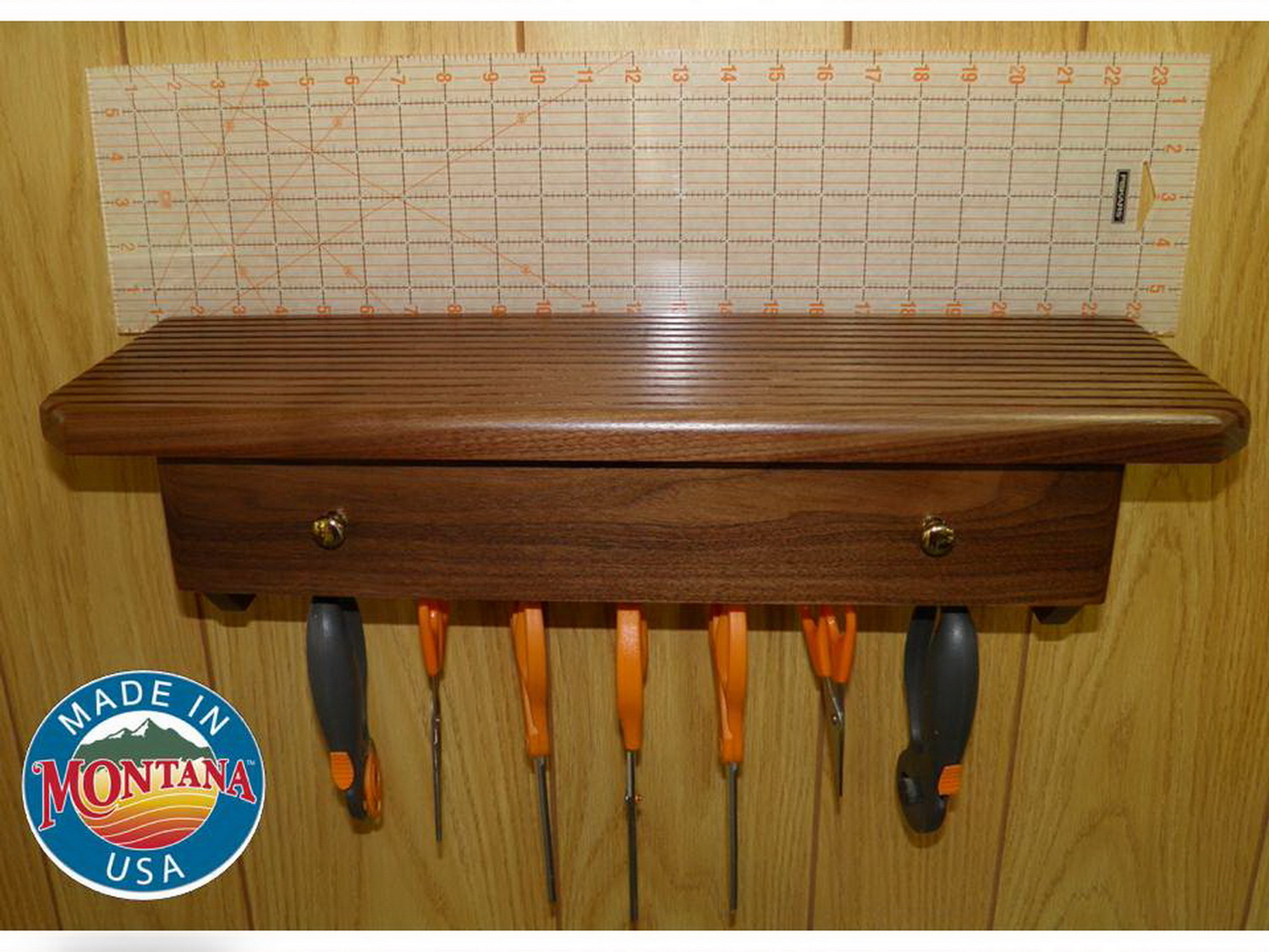 QUILTING RULER HOLDER, WALL MOUNTED