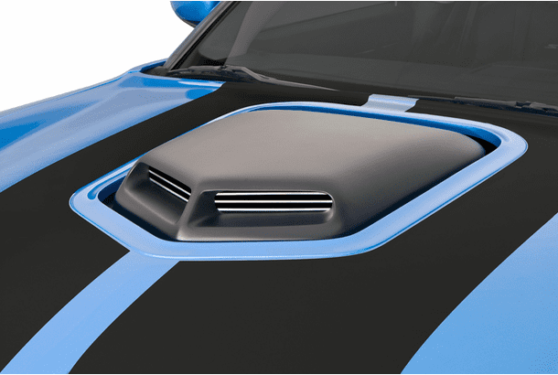 06-10 Charger R/T & SRT8 Shaker Hood Kit - Matte Black Scoop