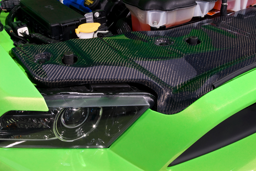 Mustang Carbon Fiber, 13-14 Radiator Cover - Cervini's