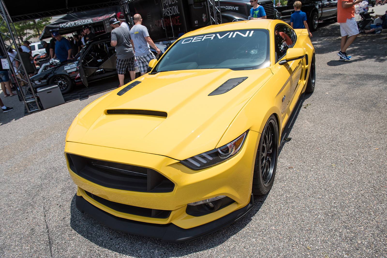 Mustang Hoods, 15-17 Mustang Stalker Hood - Cervinis