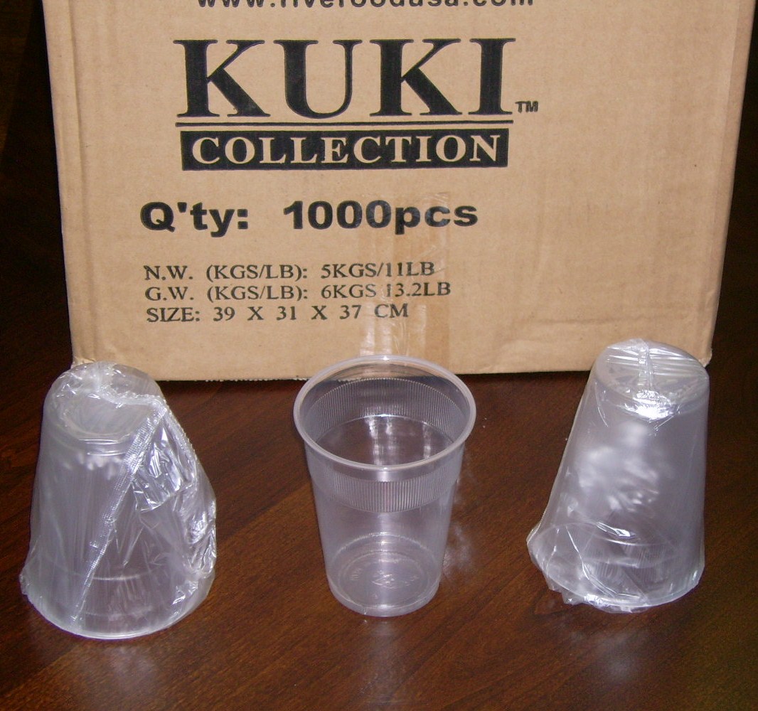 9oz Individually Wrapped Plastic Cups
