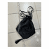 Black Taffeta Civil War Reticule w/Tassel