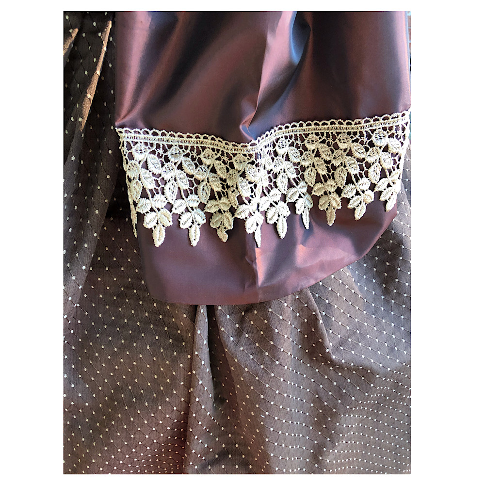 Brown Taffeta w/Jacquard Civil War Zouave Dress*32