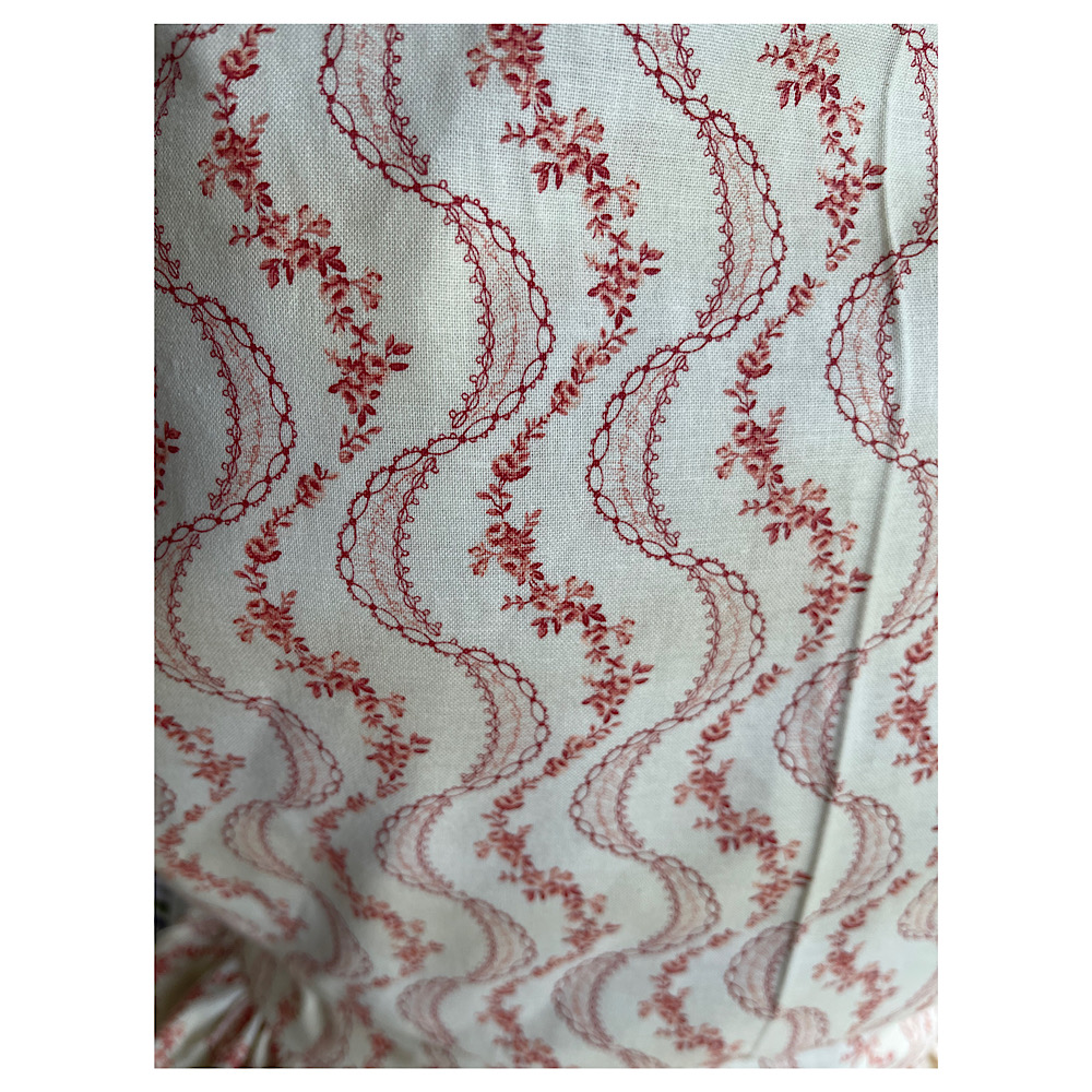 Ivory w/Antebellum Stripe Civil War Pinner Apron