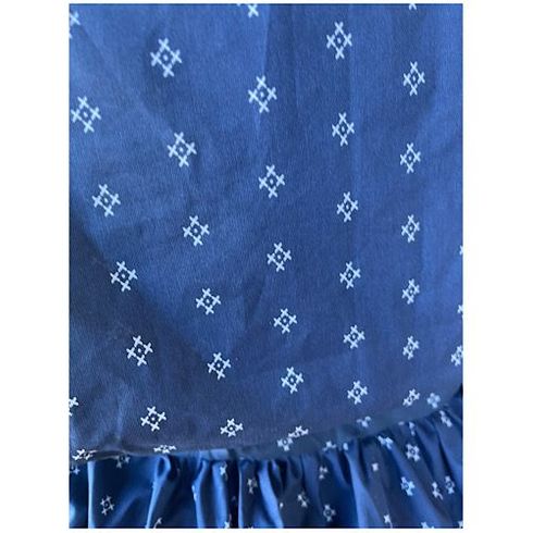 Navy with Historical Print Civil War Pinner Apron