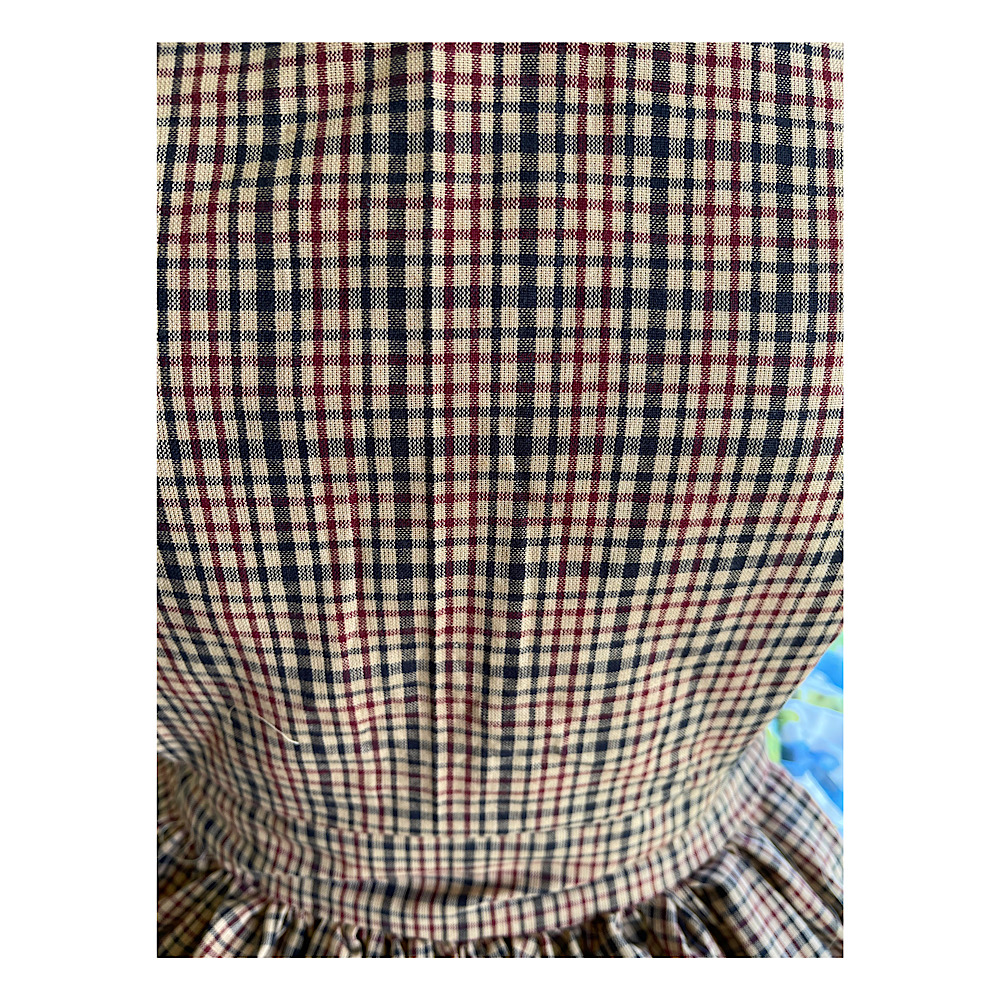 Tea Stained Patriotic Civil War Pinner Apron