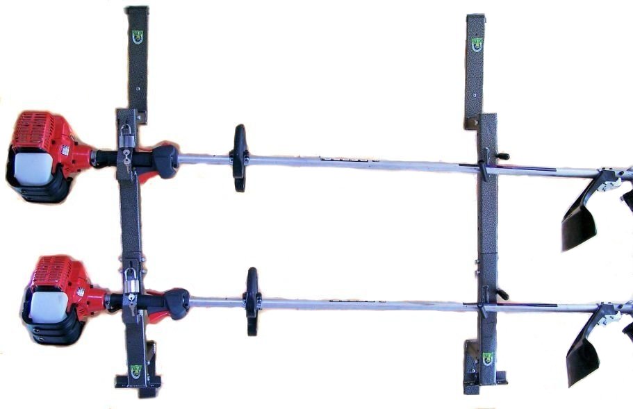 trimmer rack 2 place lockable enclosed trailer Pack'em Racks