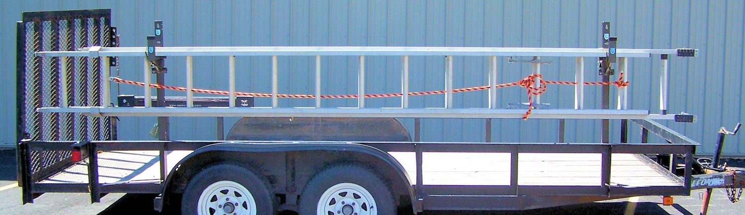 Open Trailer Side Wall Ladder Rack by Pack'em Racks