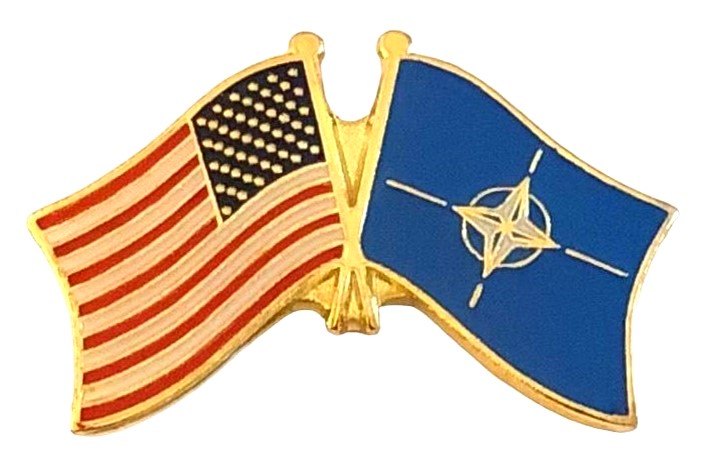 NATO flag friendship lapel pins, world flag friendship lapel pin