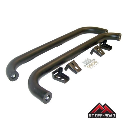 CJP RT-B8625 Black Tubular Side Steps, 1987-2006 Jeep Wrangler | Bernie ...