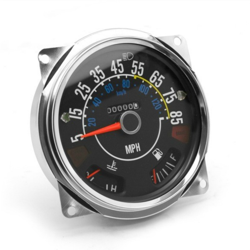 OMIX 5761110 Speedometer Cluster with Gauges 5-85 mph, fits 1980-86 ...