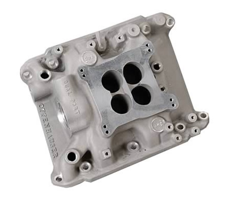 6035-DP Offenhauser Single 4BBL Manifold 1966-1971 Jeep Dauntless Buick ...