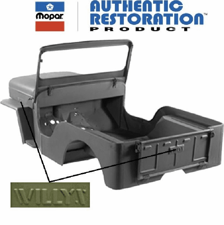 Willys Jeep CJ3B Body Parts, 1953-1964 Jeep CJ3B Body Parts | CJ Jeep Parts