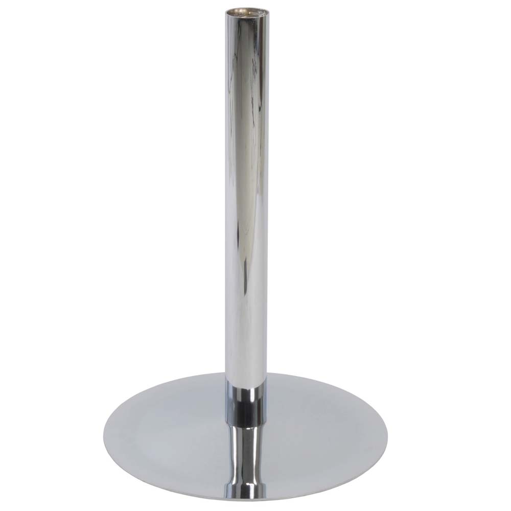 32" Lady Chrome Plated Solid Steel Counter Table Post+Base - Modern In ...
