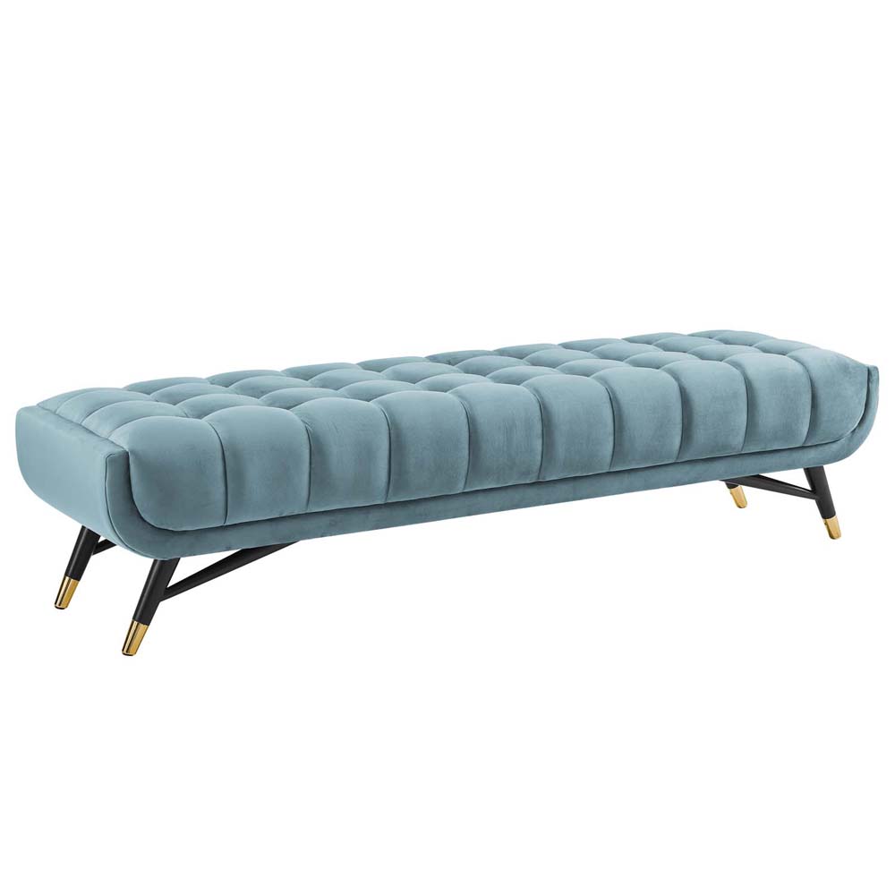 Adept Upholstered Velvet Bench- Modern In Designs