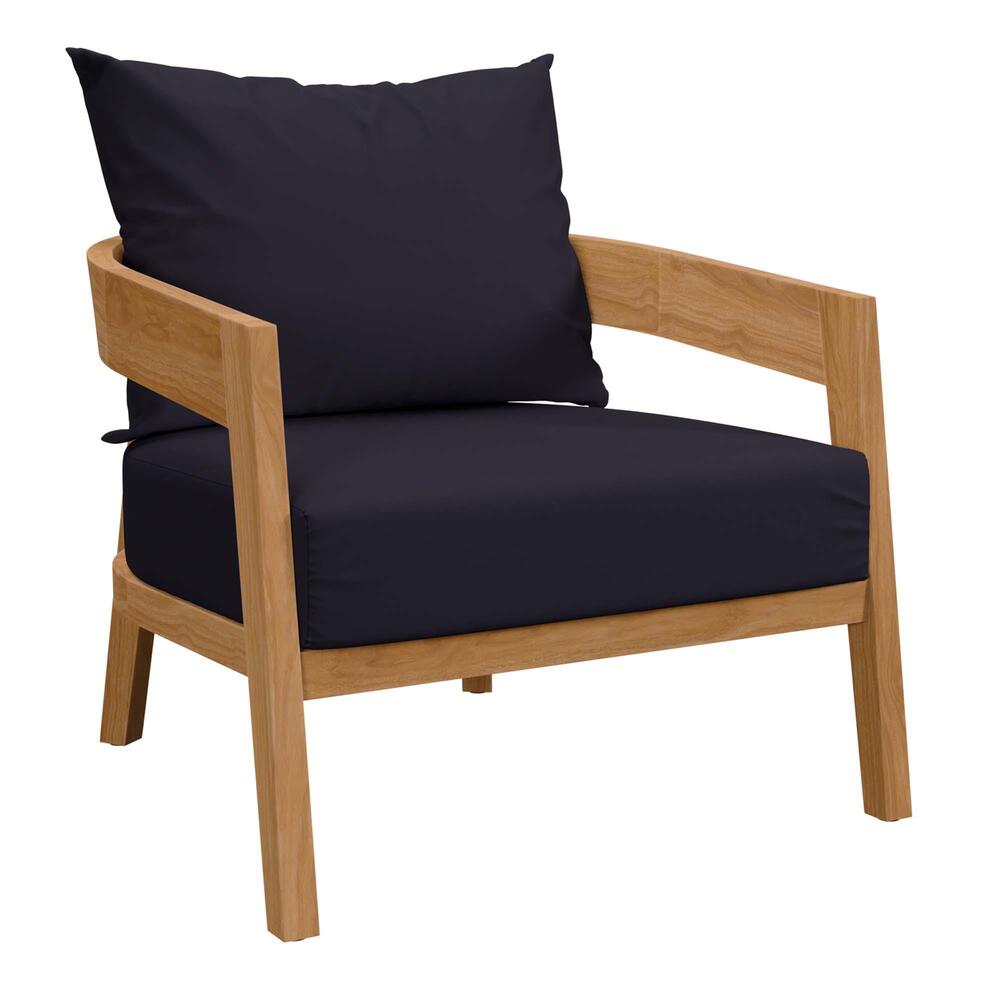 Brisbane Teak Wood Outdoor Patio Armchair - Modern In Designs