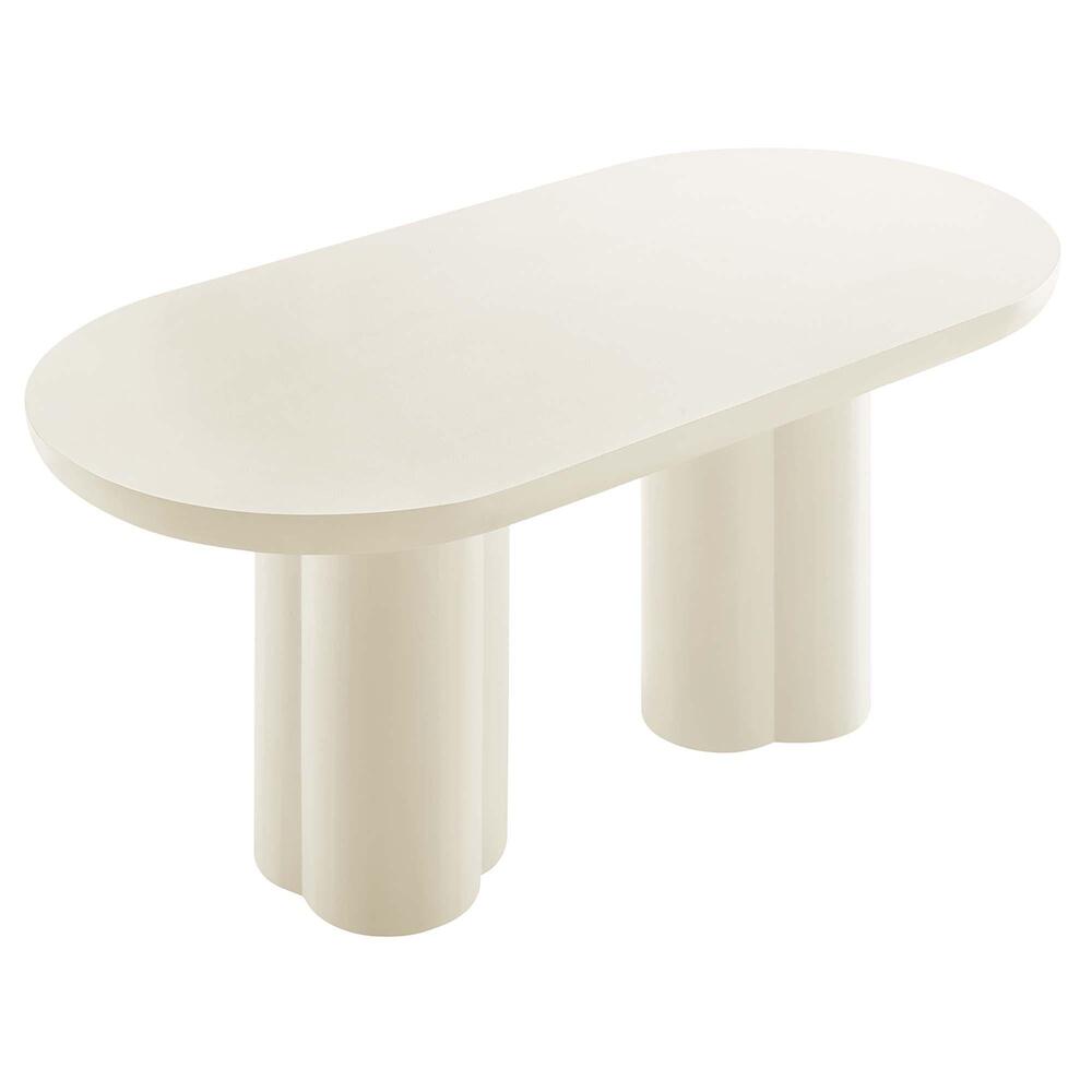Caspian 72" Oval Concrete Dining Table - Modern In Designs
