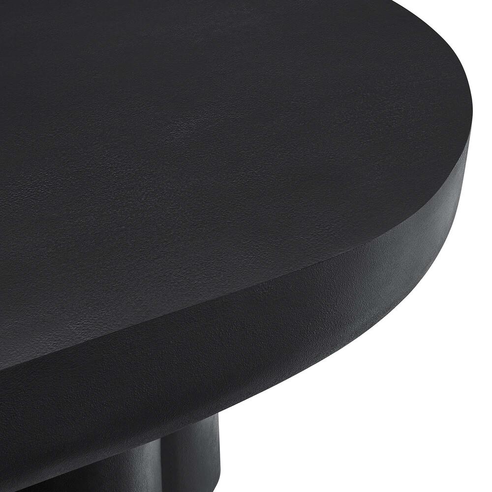 Caspian Oval Concrete Coffee Table - Modern In Designs